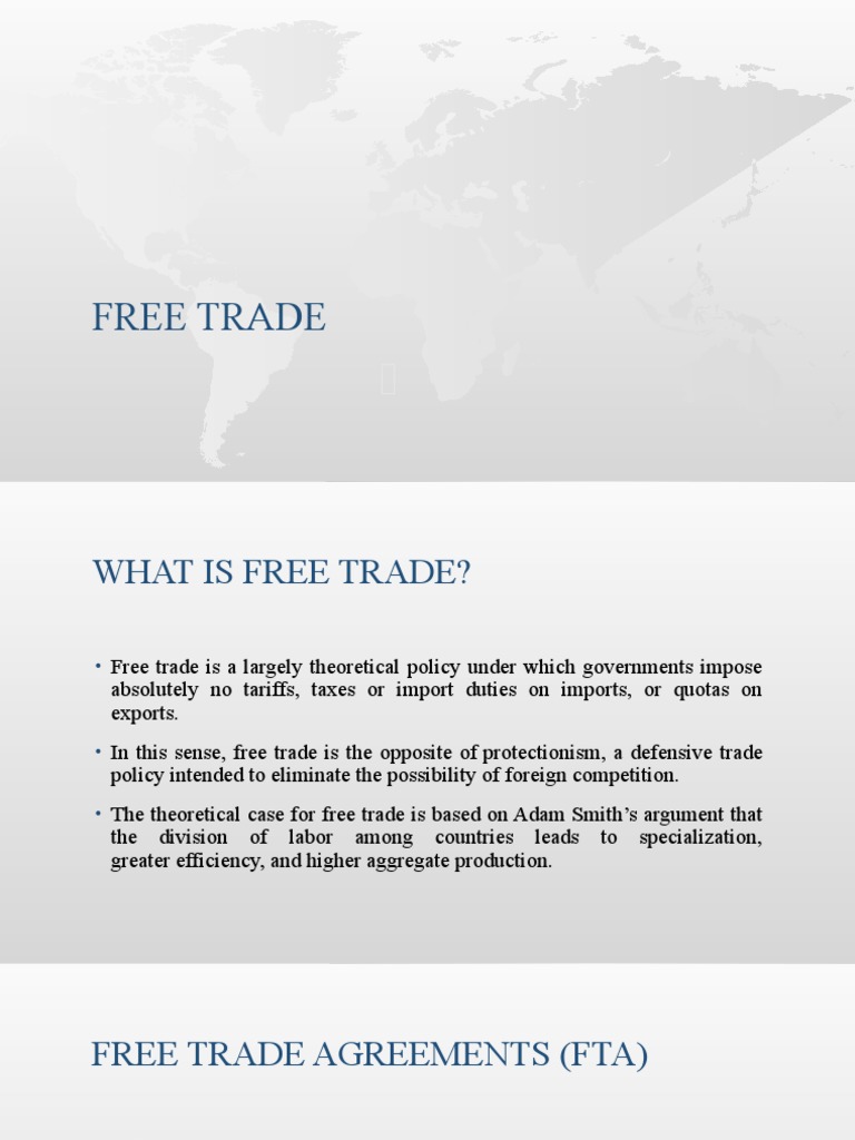 Free Trade | PDF | Free Trade | Tariff