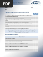 Par Q Test Questionnaire | PDF