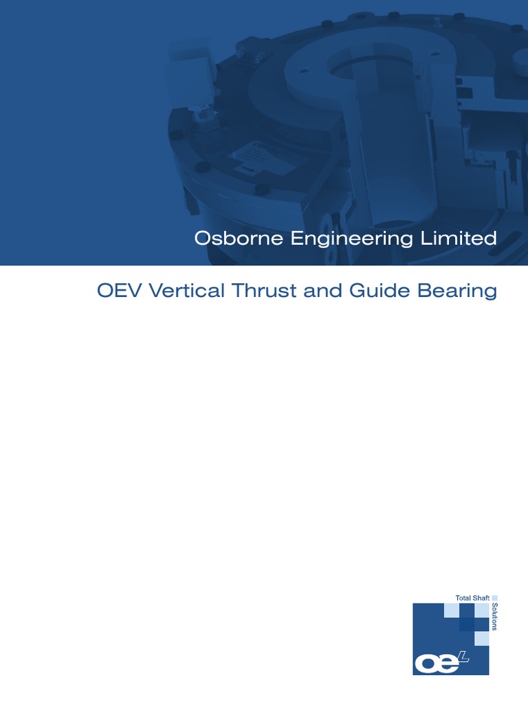 OEV Vertical Thrust and Guide Bearing: Osborne Engineering Limited ...