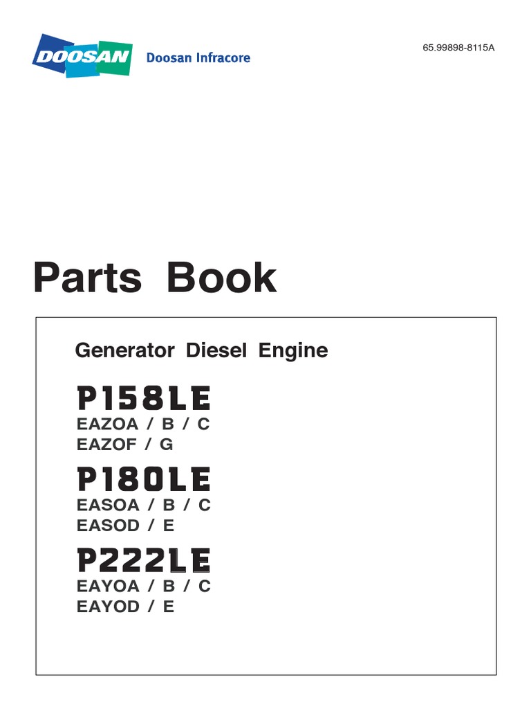 P222 Parts Book | PDF | Turbocharger | Screw
