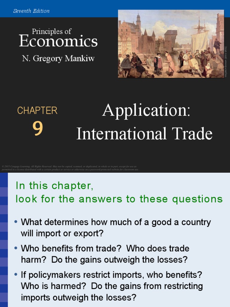 Conomics: Application: International Trade | PDF | Trade Agreements ...