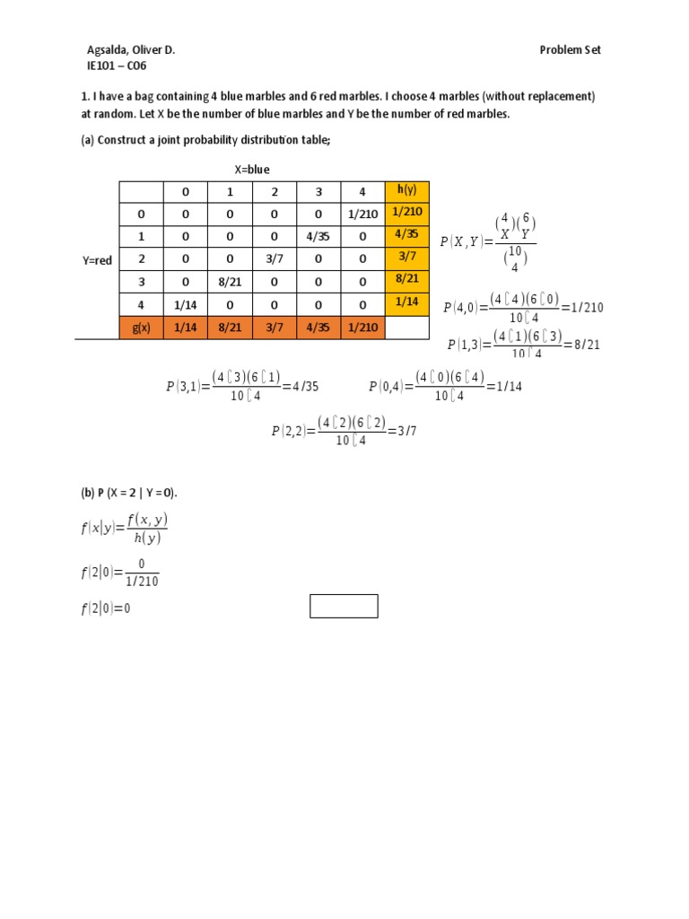 IE101 Problem Set | PDF | Statistical Inference | Scientific Method