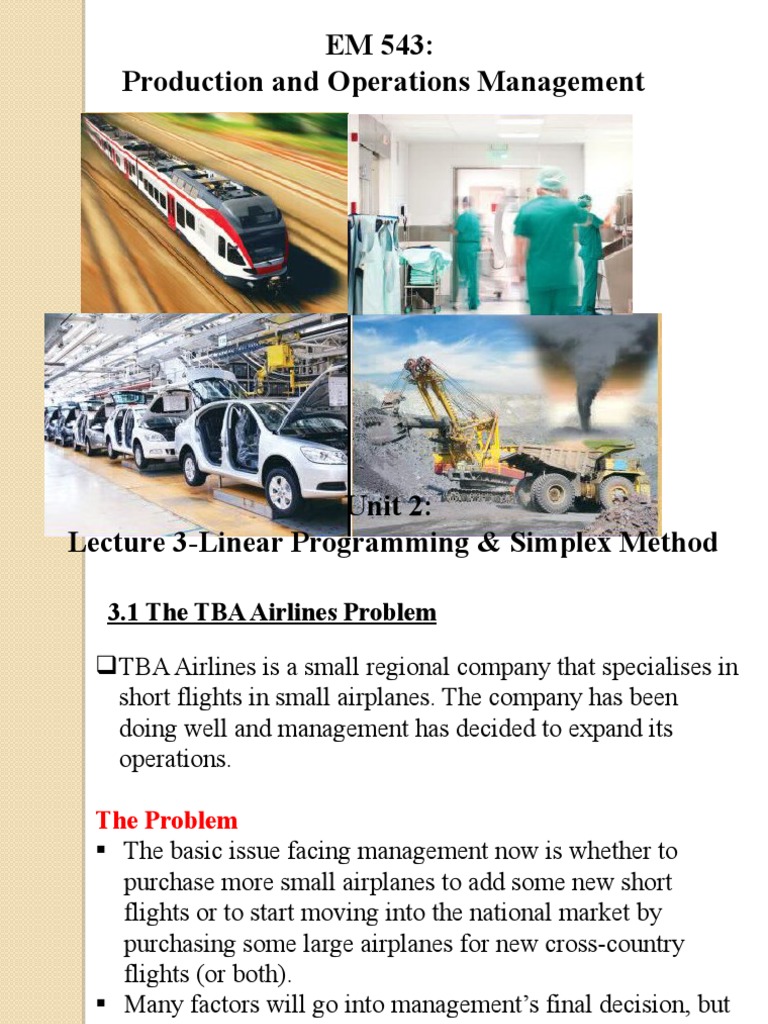 Maximizing Total Net Annual Profit Through Optimal Fleet Composition for TBA Airlines | PDF ...