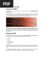 Listado de Etiquetas HTML Y ATRIBUTOS | PDF | HTML | Página web
