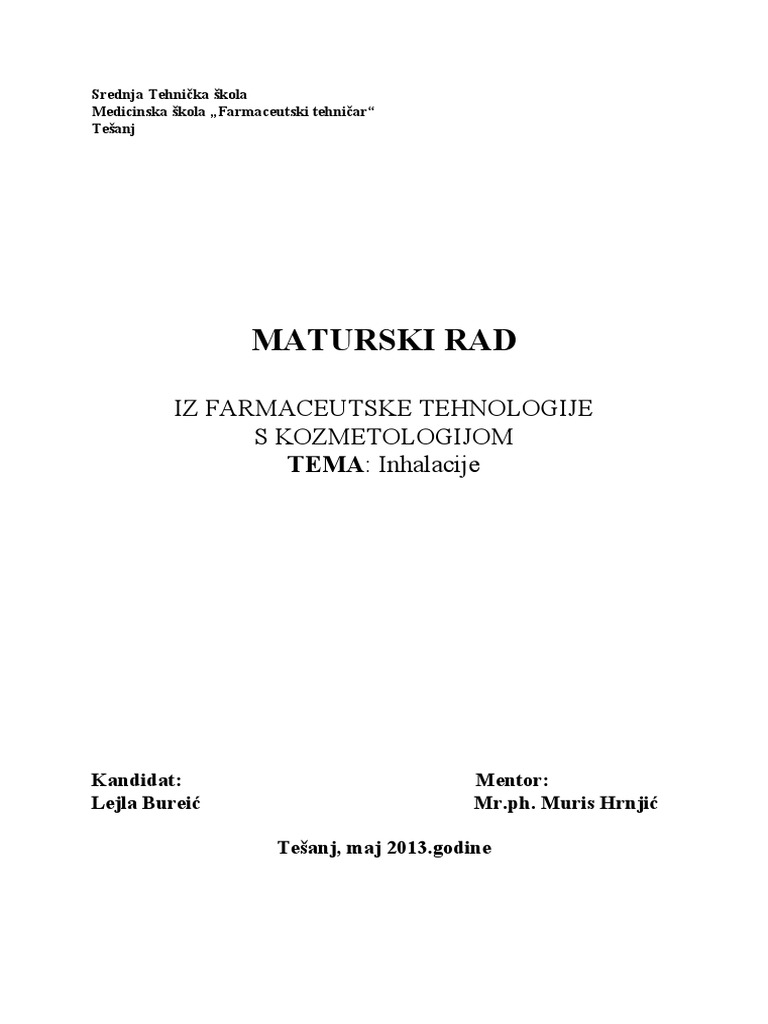 Maturski Rad | PDF