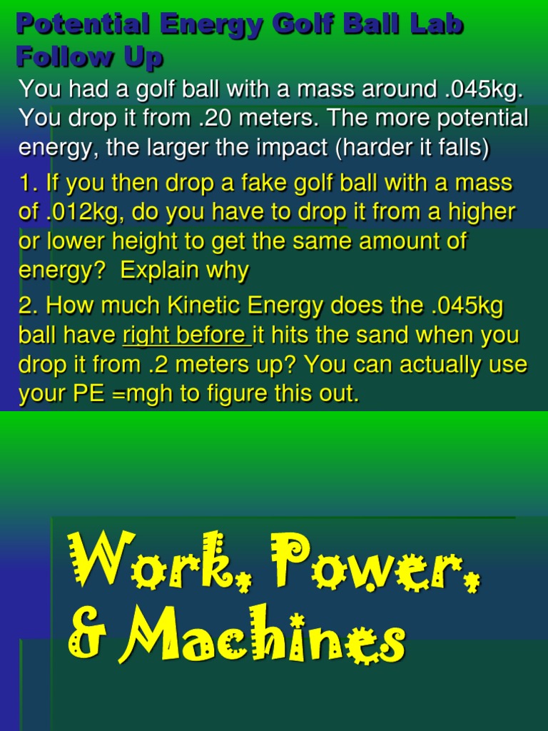 Work and Power Calculation | PDF | Watt | Force