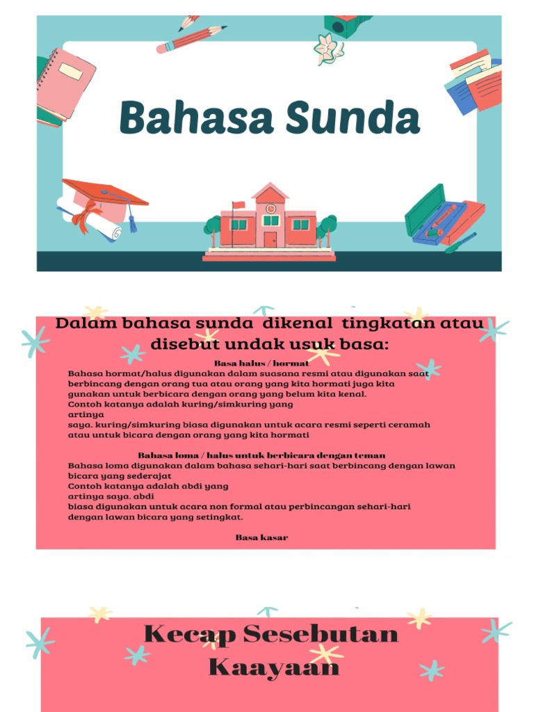 Basa Sunda 5 Kecap Sipat | PDF