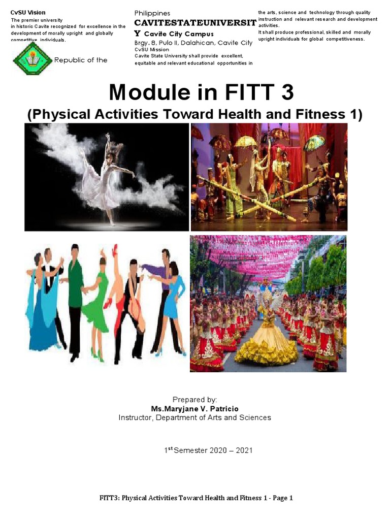 Module in FITT 3: (Physical Activities Toward Health and Fitness 1 ...