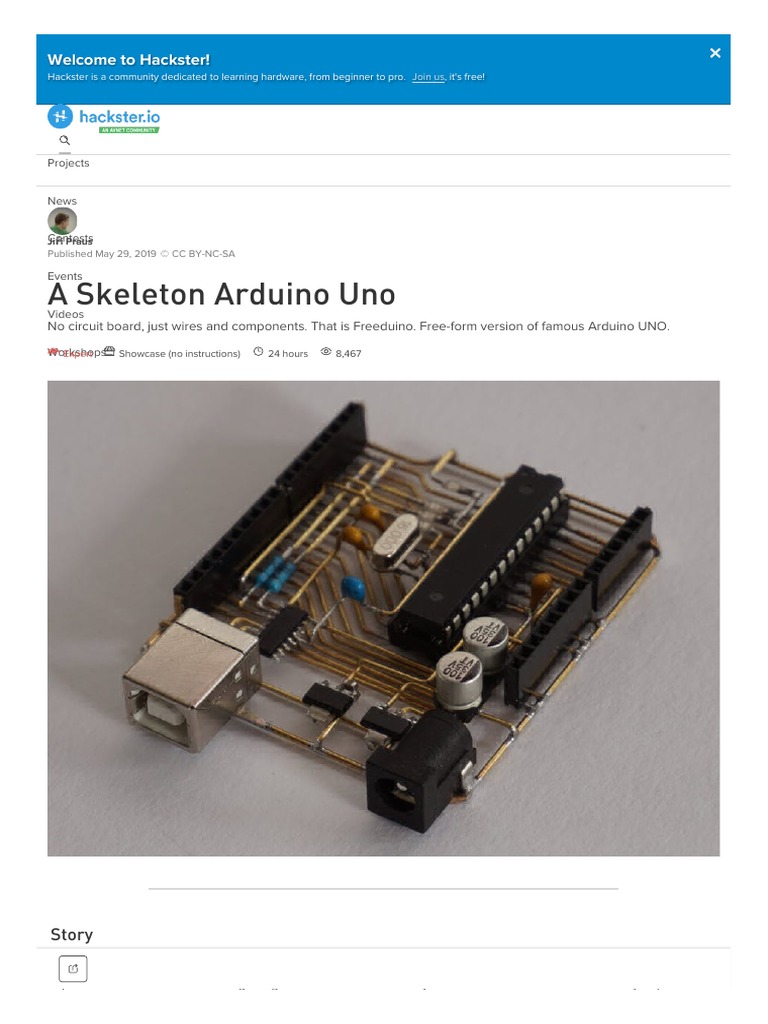 A Skeleton Arduino Uno Welcome To Hackster Pdf Arduino Computing