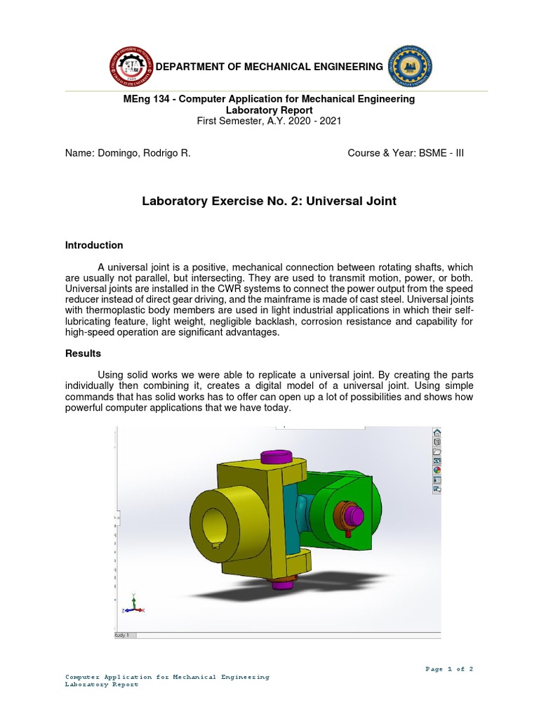 Laboratory Exercise No.2 - Domingo, Rodrigo R | PDF