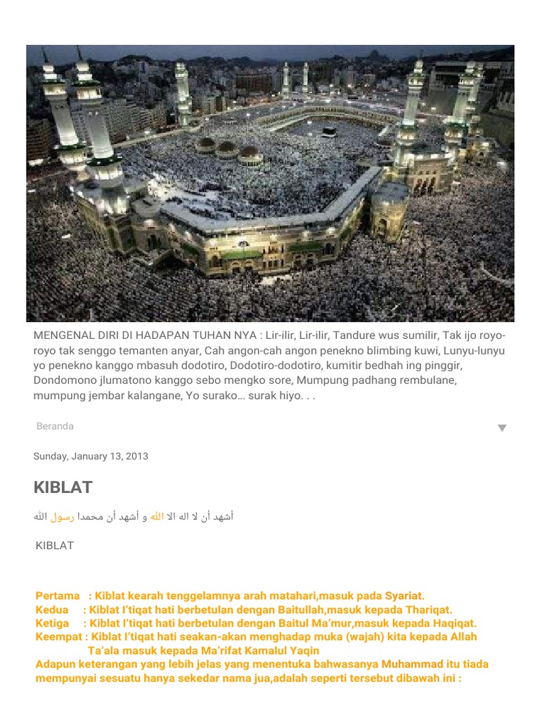 Ketuhanan - Kiblat | PDF