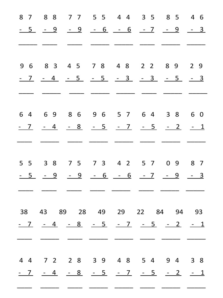 Maths Worksheet Class 1 | PDF | Teaching Mathematics