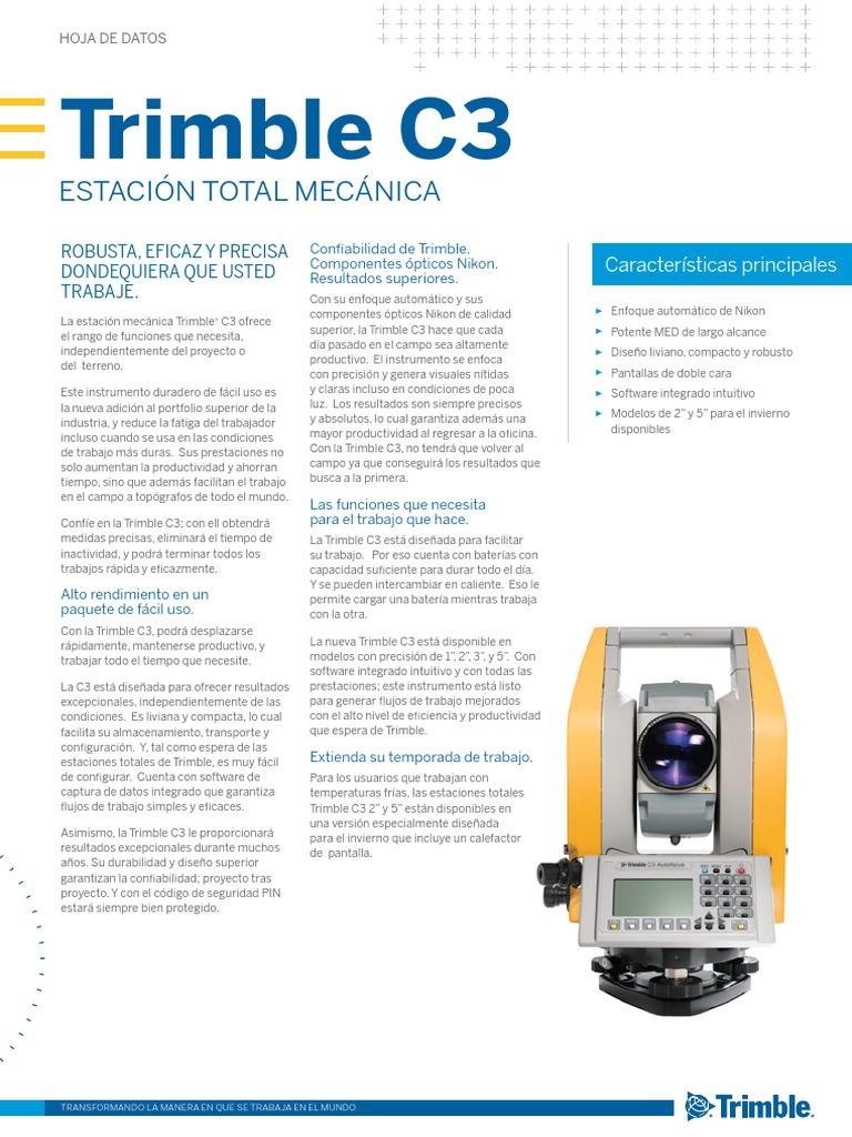 Ficha Uts Trimble c3-ES | PDF | Software | Naturaleza
