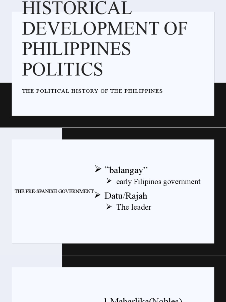 Evolution of Philippine Politics | PDF | Nobility | Middle Ages