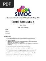 Grade-2 SASMO Papers | PDF | Test (Assessment) | Teaching Mathematics