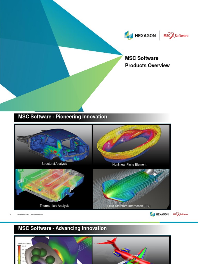 MSC Software Overview MS | PDF | Simulation | Finite Element Method