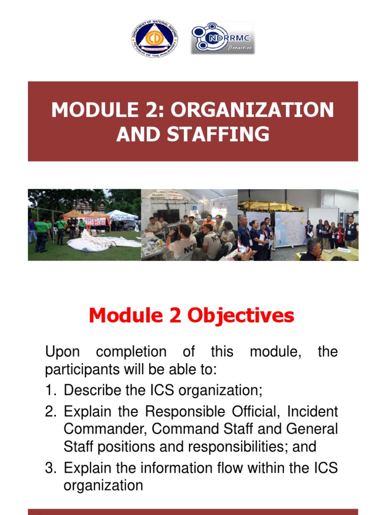 Module 2 - Organization and Staffing | PDF | Incident Command System ...