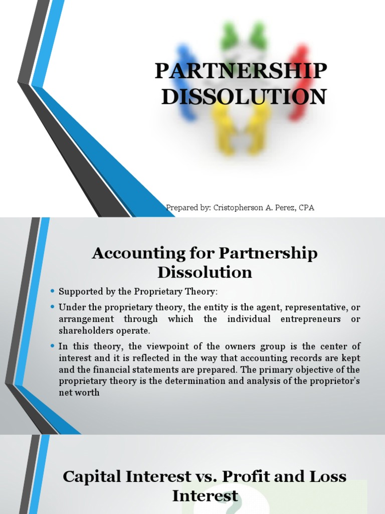 Partnership Dissolution Guide | PDF | Goodwill (Accounting) | Interest
