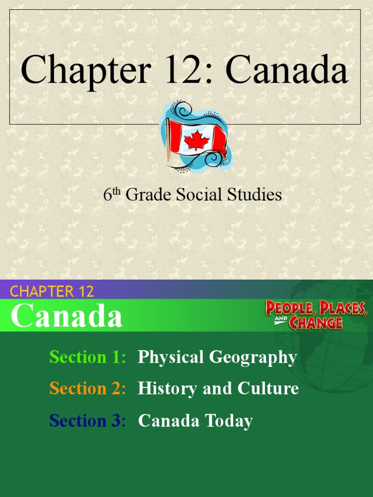 Chapter 12: Canada: 6 Grade Social Studies | PDF | Provinces And ...