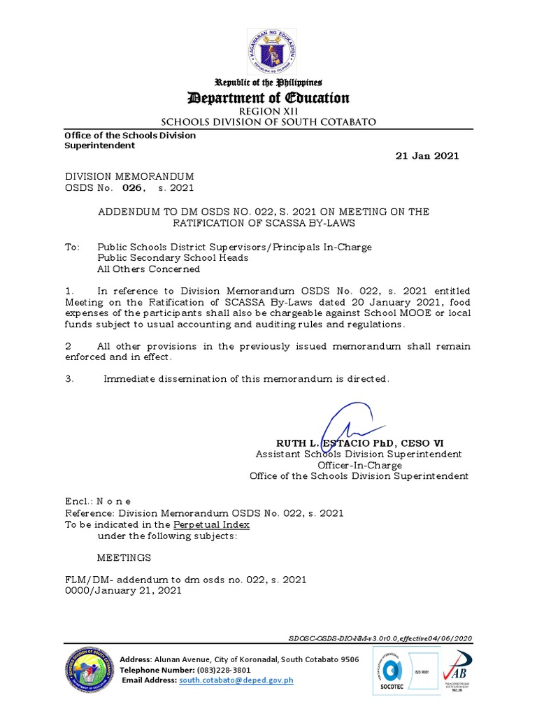 DM-OSDS-No.-026-s.-2021-ADDENDUM-TO-DM-OSDS-NO.-022-S.-2021-ON-MEETING-ON-THE-RATIFICATION-OF ...