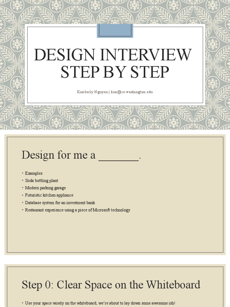 Rocking Your Design Interview | PDF | Brainstorming | Design