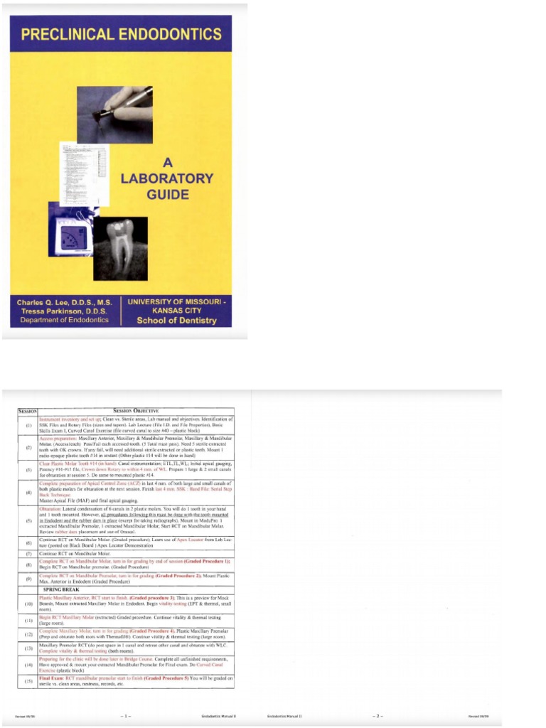 Preclinical Endodontics | PDF