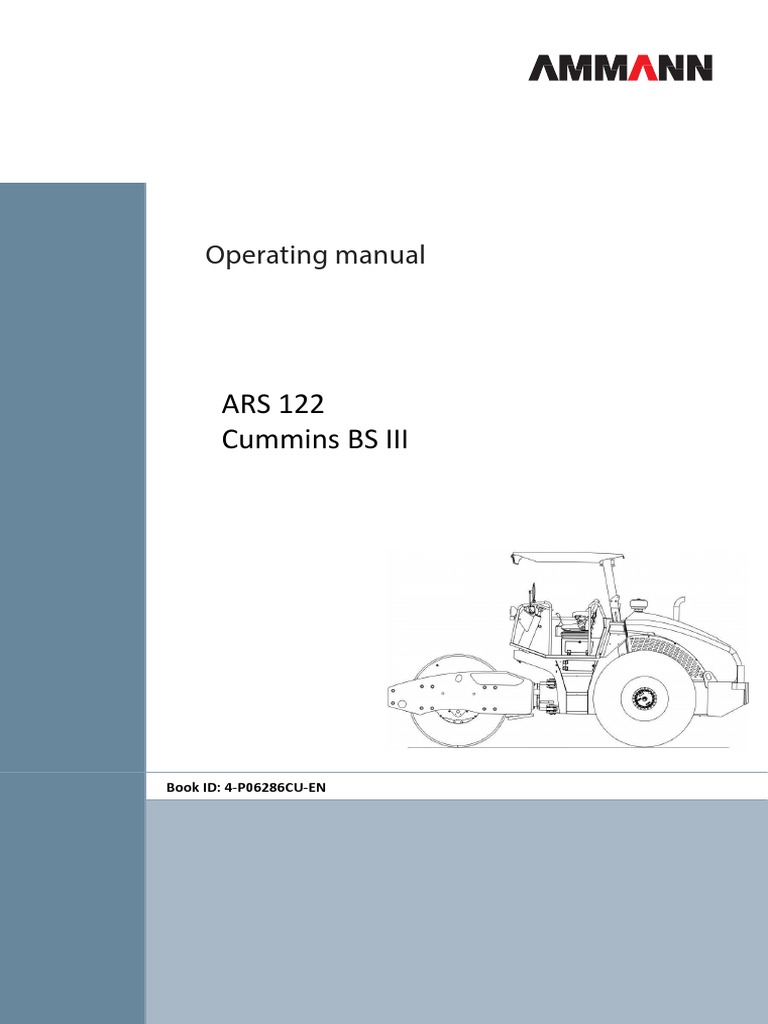 ARS 122 Cummins BS III: Operating Manual | PDF | Steering ...