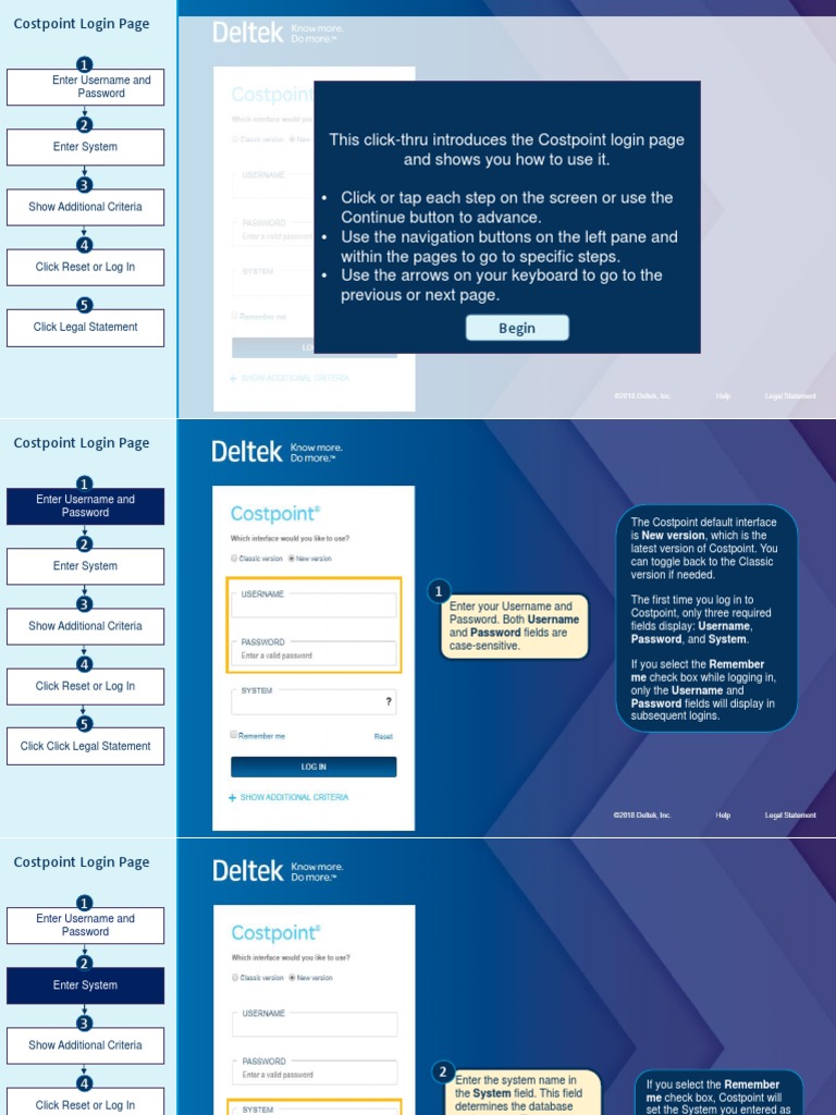 Costpoint Login Page: Enter Username and Password | PDF | Login | Password