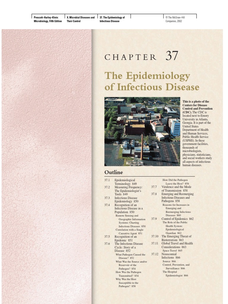37 The Epidemiology of Infectious Disease | PDF | Infection | Epidemics