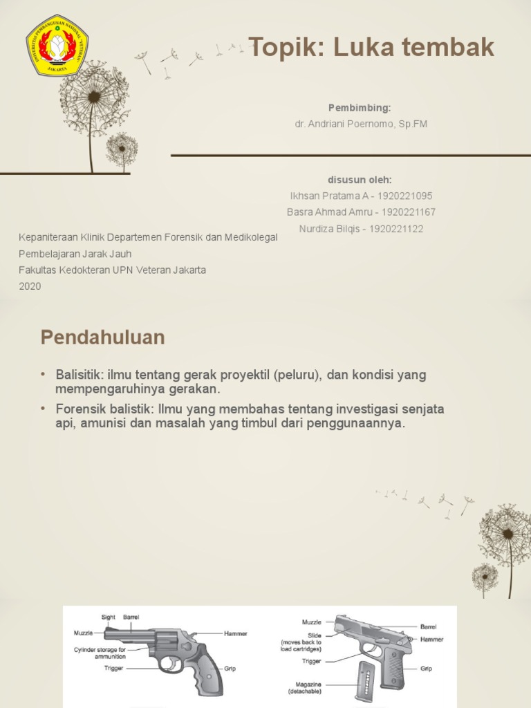 Analisis Luka Tembak dan Karakteristiknya | PDF | Griya & Taman