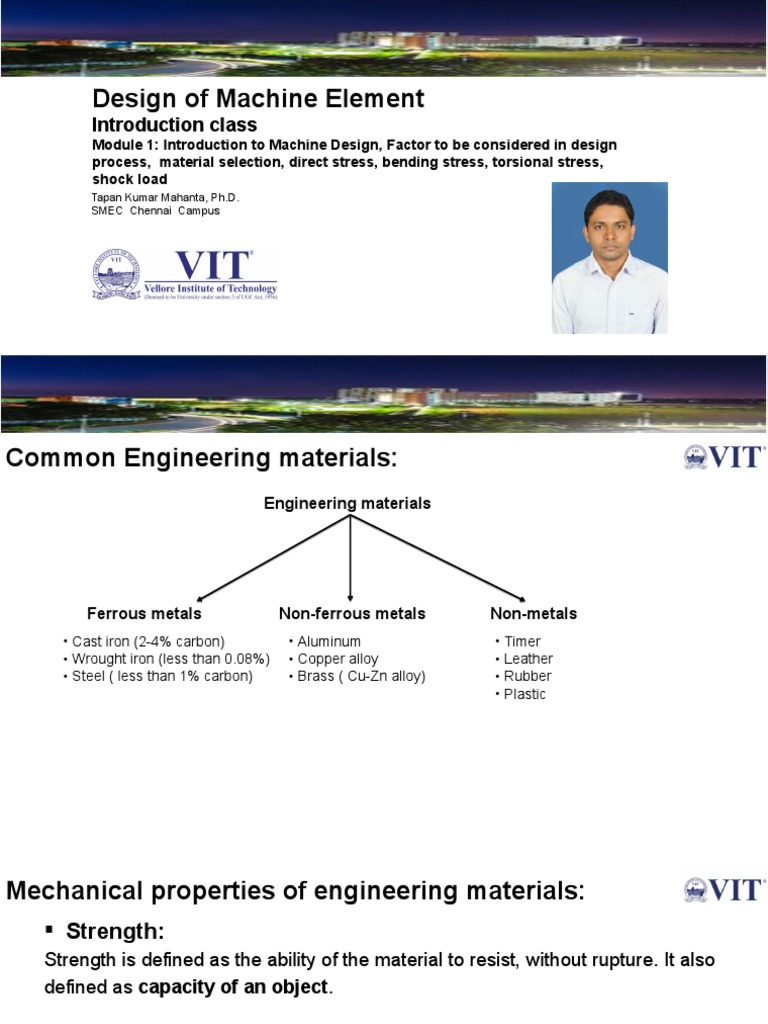 Design of Machine Elements Notes | PDF | Strength Of Materials | Bending