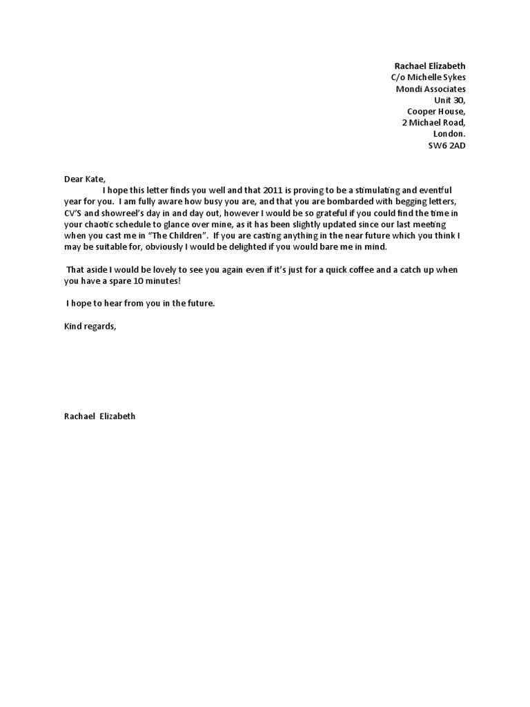 Begging Letter | PDF