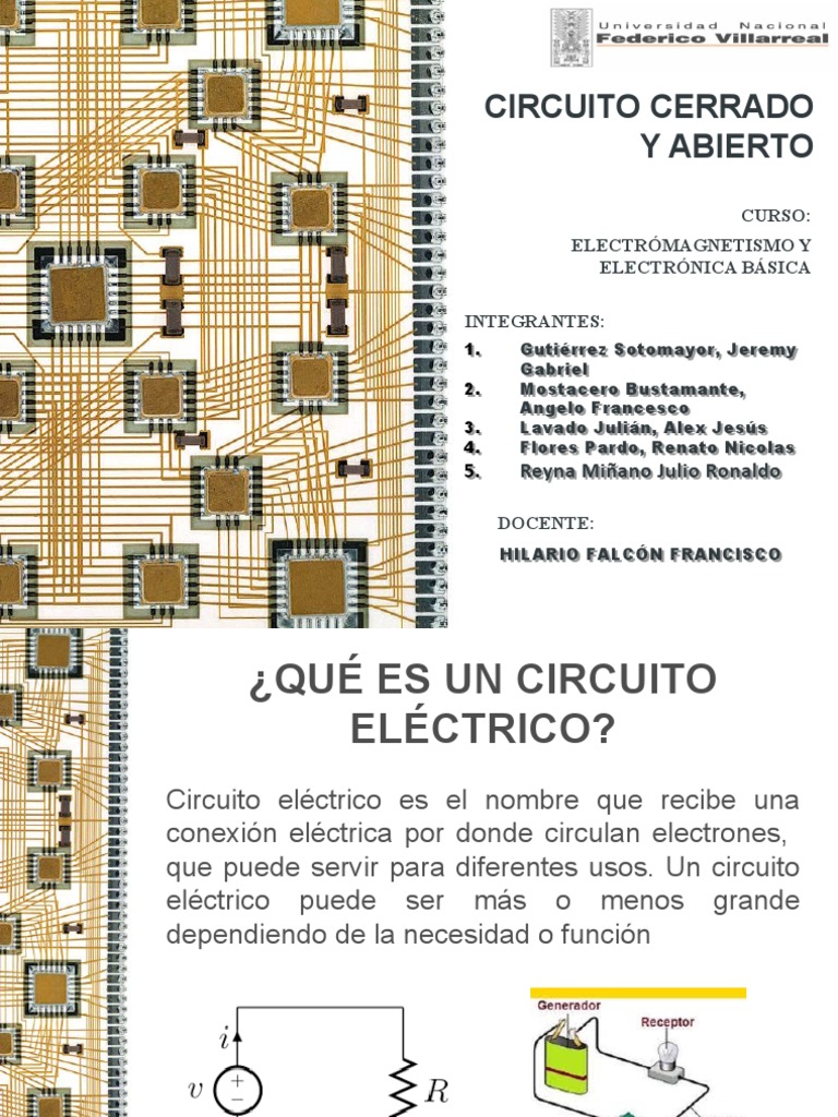 Circuito Cerrado y Abierto | PDF | Corriente eléctrica | Red eléctrica