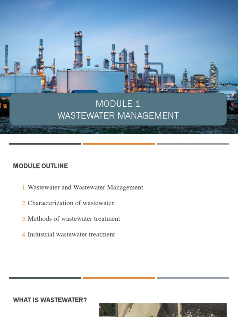 Wastewater Management Overview | PDF | Sewage Treatment | Water ...