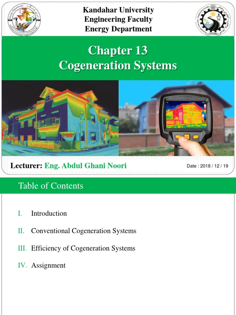 13 Chapter Energy Audit | PDF | Cogeneration | Engines