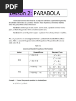 Pre-Calculus Quarter 1 - Module 3: Parabolas | PDF | Ellipse ...