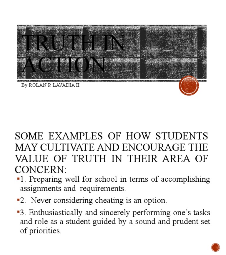 Truth in Action | PDF