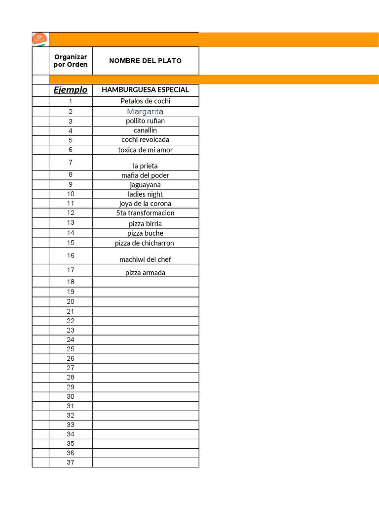 Menu Didi Formato Oficial | PDF | Queso | Pizza