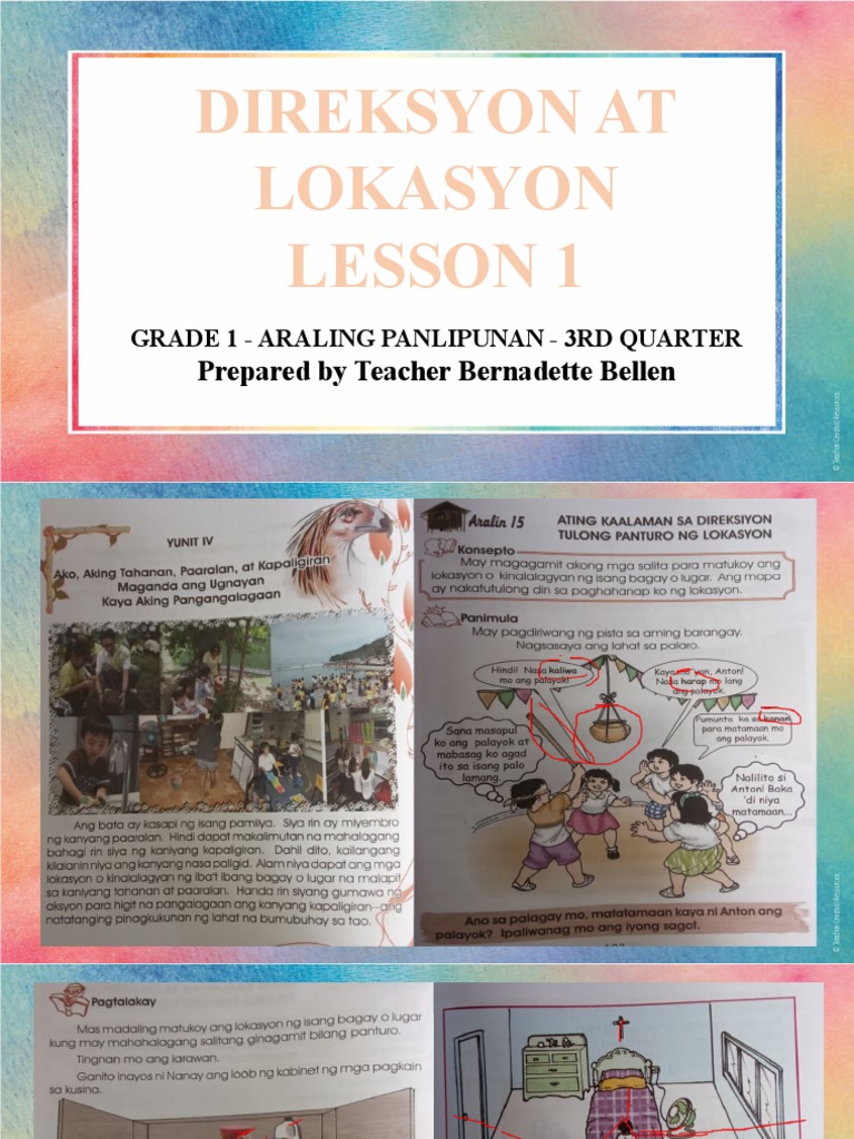 Grade 1 Araling Panlipunan Directions | PDF