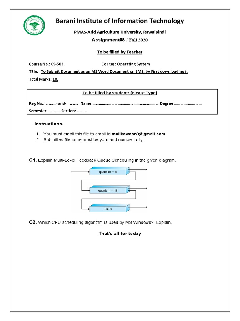 Operating System-Wk8-Assignment#8 | PDF | Career & Growth