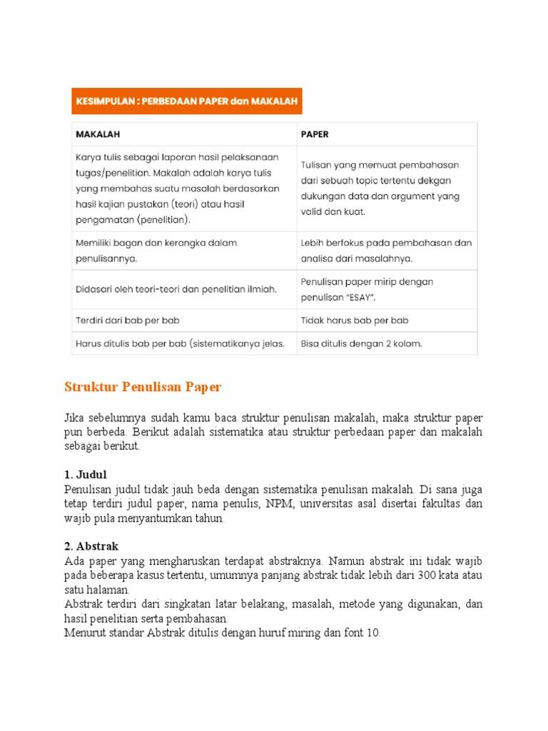 Struktur Penulisan Paper: 1. Judul | PDF