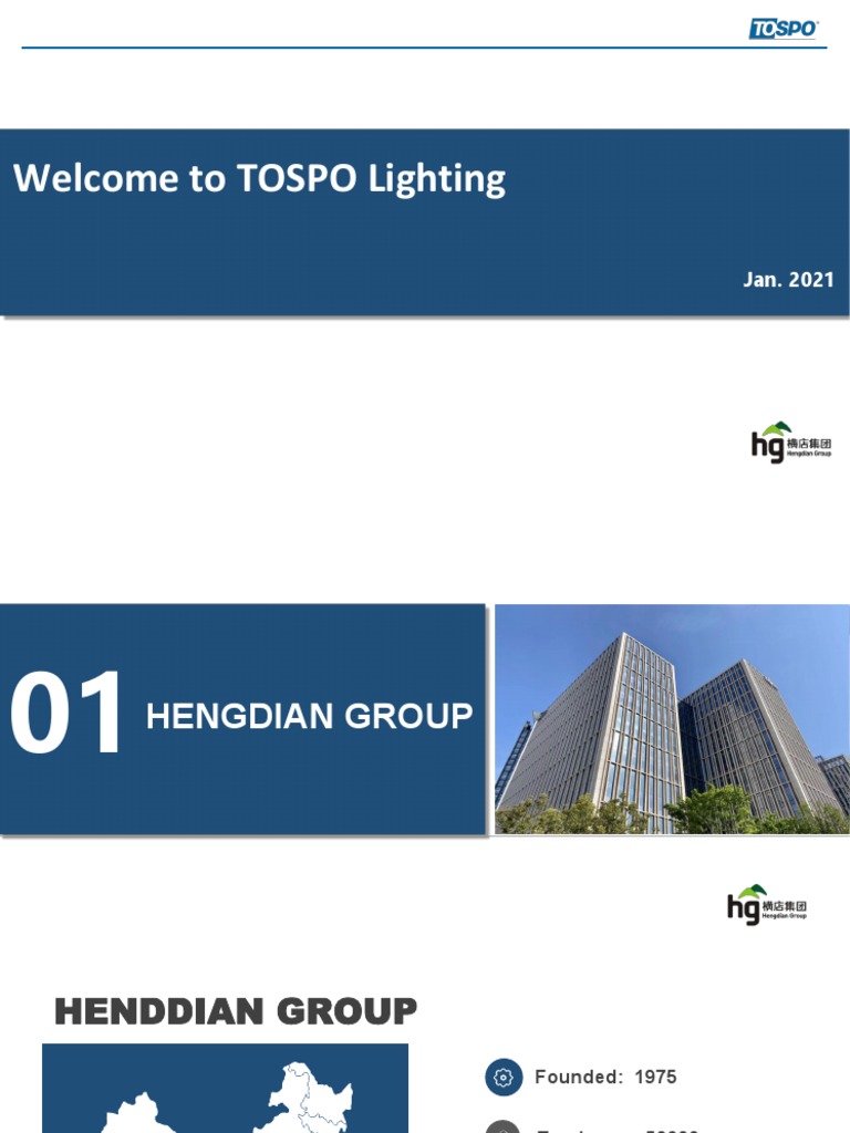 TOSPO Lighting Overview and Products | PDF | Light | Manufactured Goods
