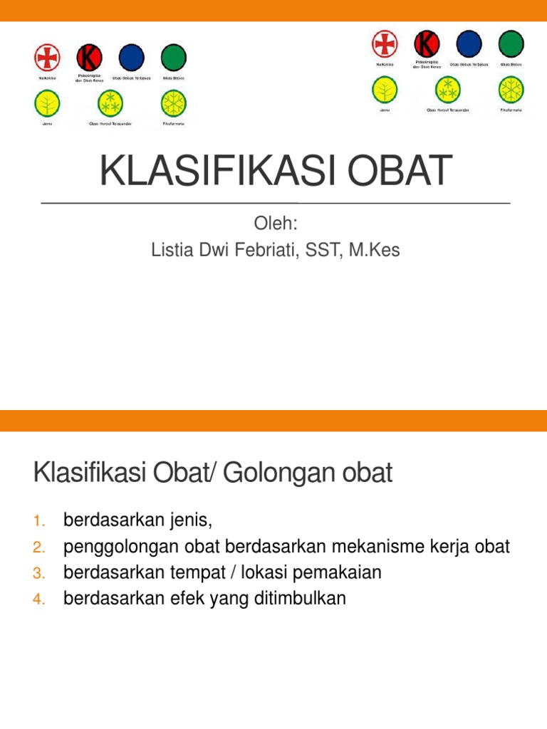 Klasifikasi Obat | PDF | Kesehatan Holistik