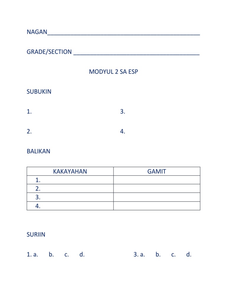 Esp - 2ND Activity | PDF