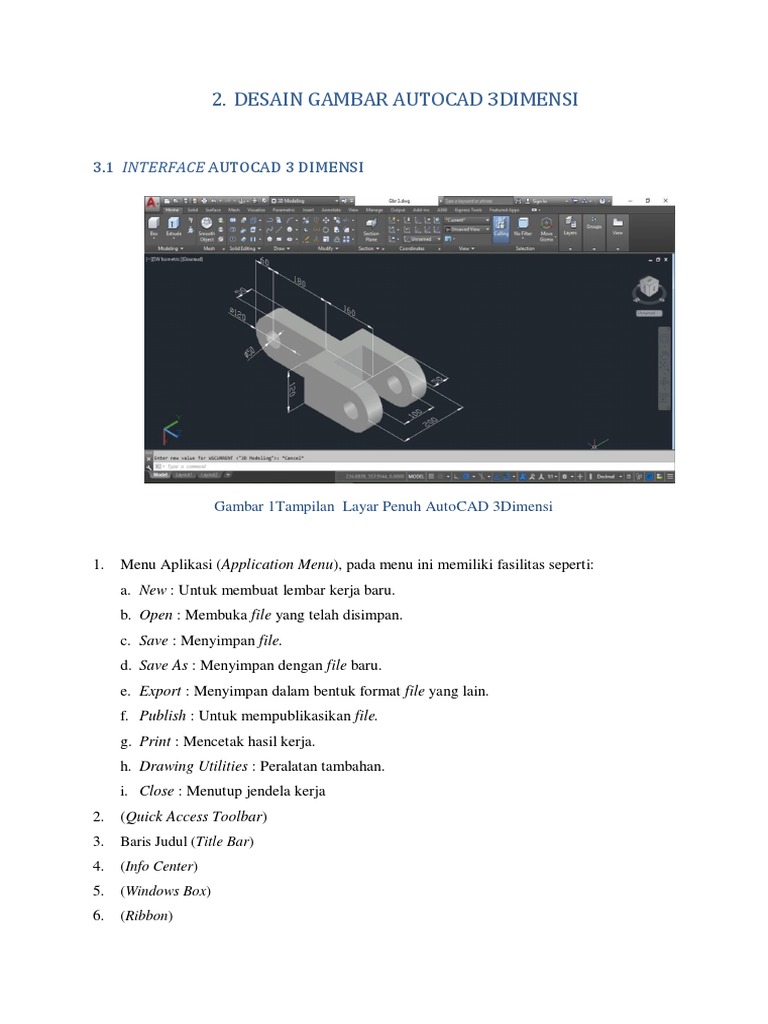 Materi Autocad 3D | PDF