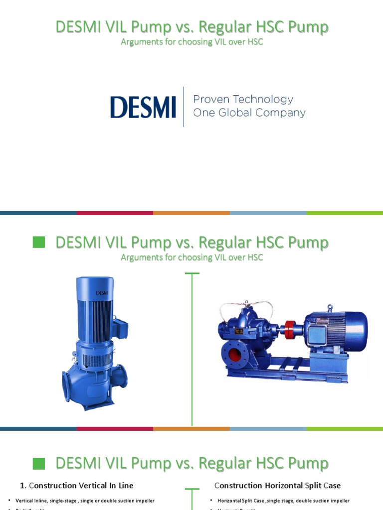 Advantage of VIL Pumps Over HSC Pumps AHSG2020 | PDF | Pump | Bearing ...