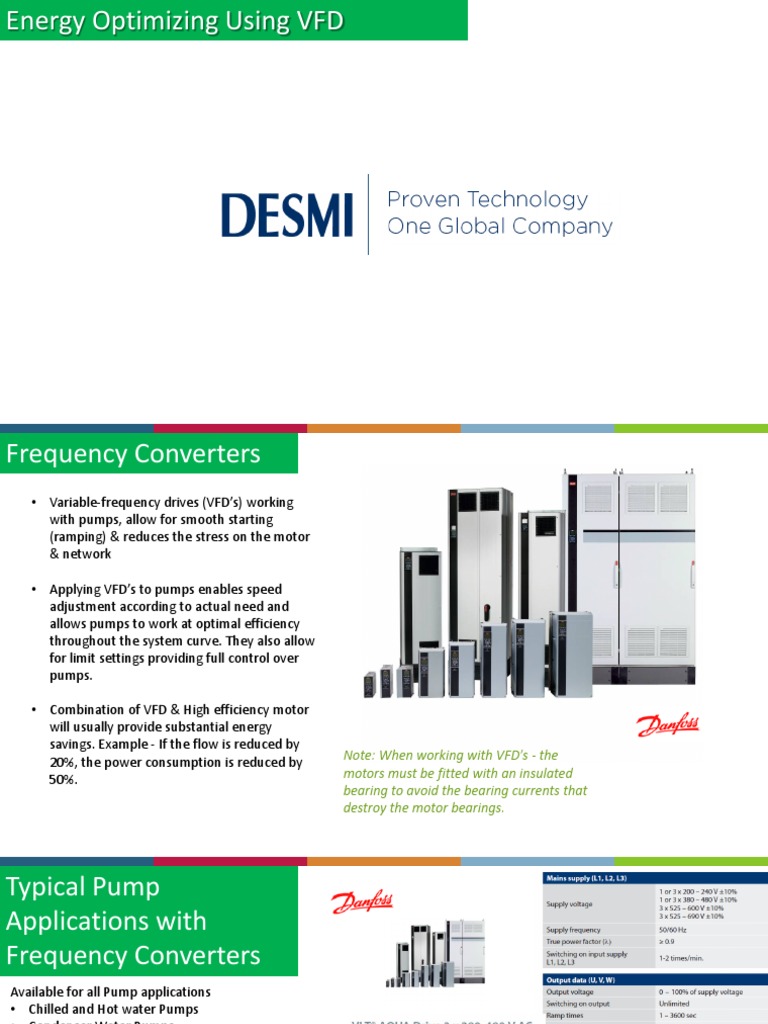DESMI VFD 2020 - Constant Speed vs. Variable Speed | PDF | Electric ...