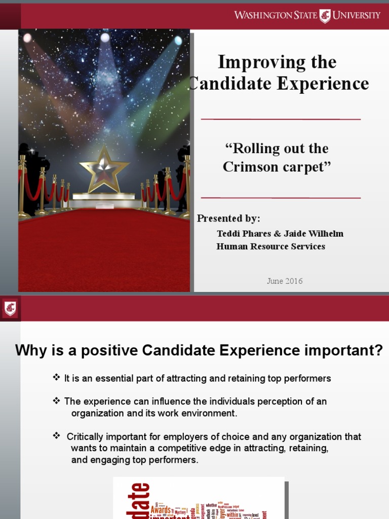 Candidate Experience Presentation 1 | PDF | Recruitment | Human Resources