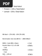 Rumus Harris Benedict untuk BMR | PDF