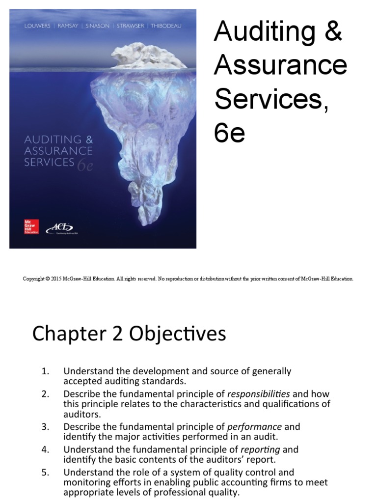 Auditing Assurance Service and Standard Setting Process | PDF ...